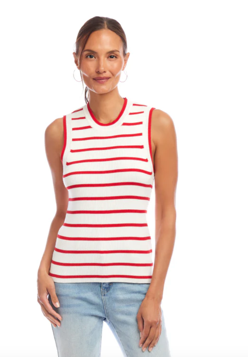 Red Ribbed Tank – Monkee's of Morehead City